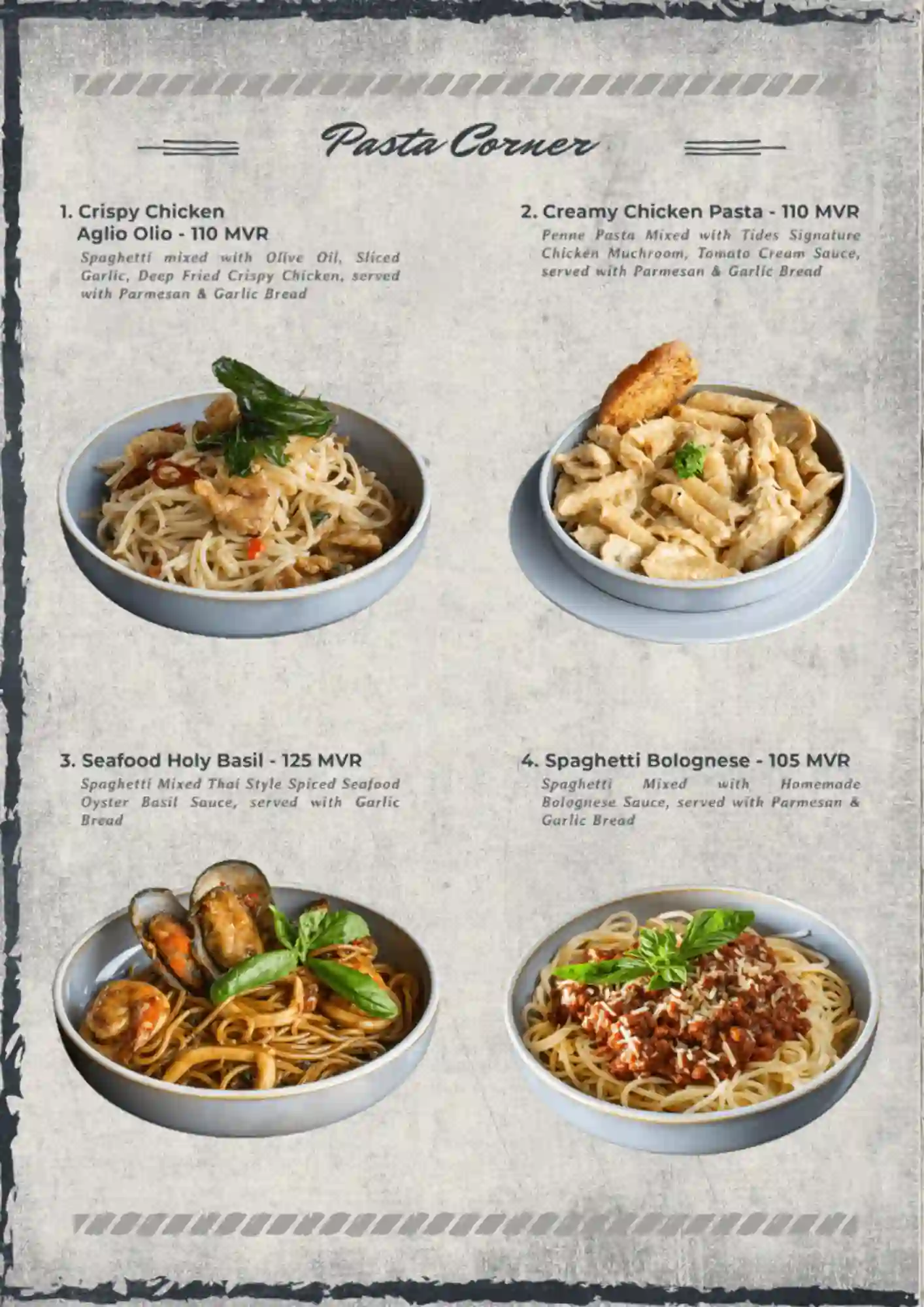 Tides Cafe' - Menu.mv